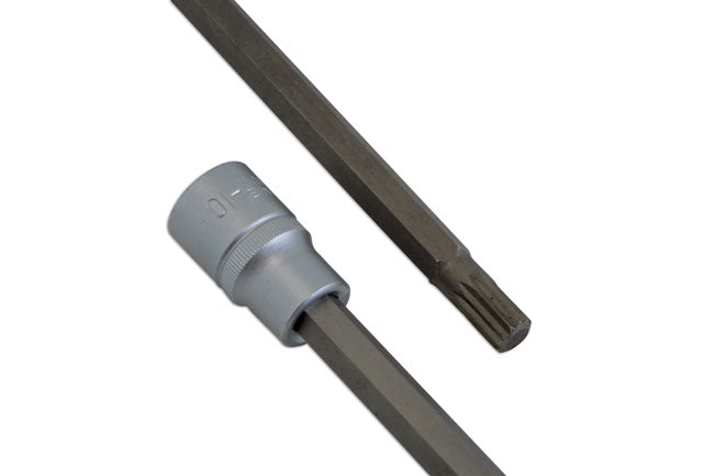 Extra Long Spline Bit - M10 X 800mm Long 1/2"D Laser Tools 2897 ...